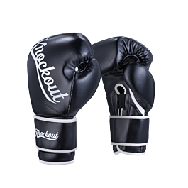 Knockout Apollo Boxing gloves Leather black, white - Knockout24.com